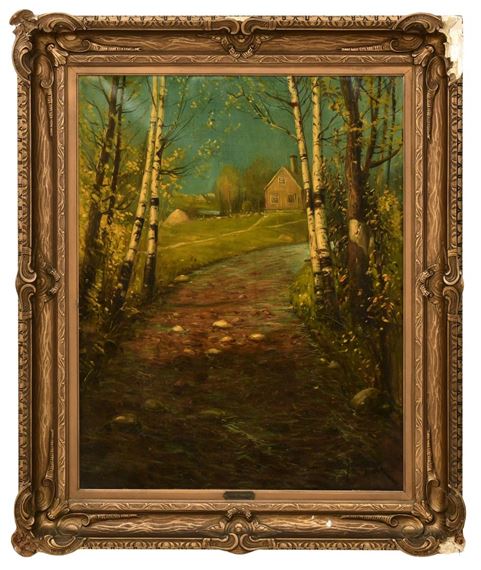 Svend Rasmussen Svendsen | A Snowy Landscape (1928) | MutualArt