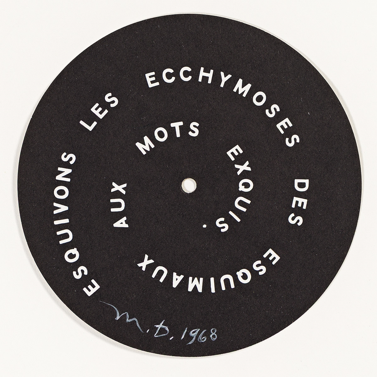 Marcel Duchamp | Esquivons les Ecchymoses des Esquimaux aux Mots Exquis ...