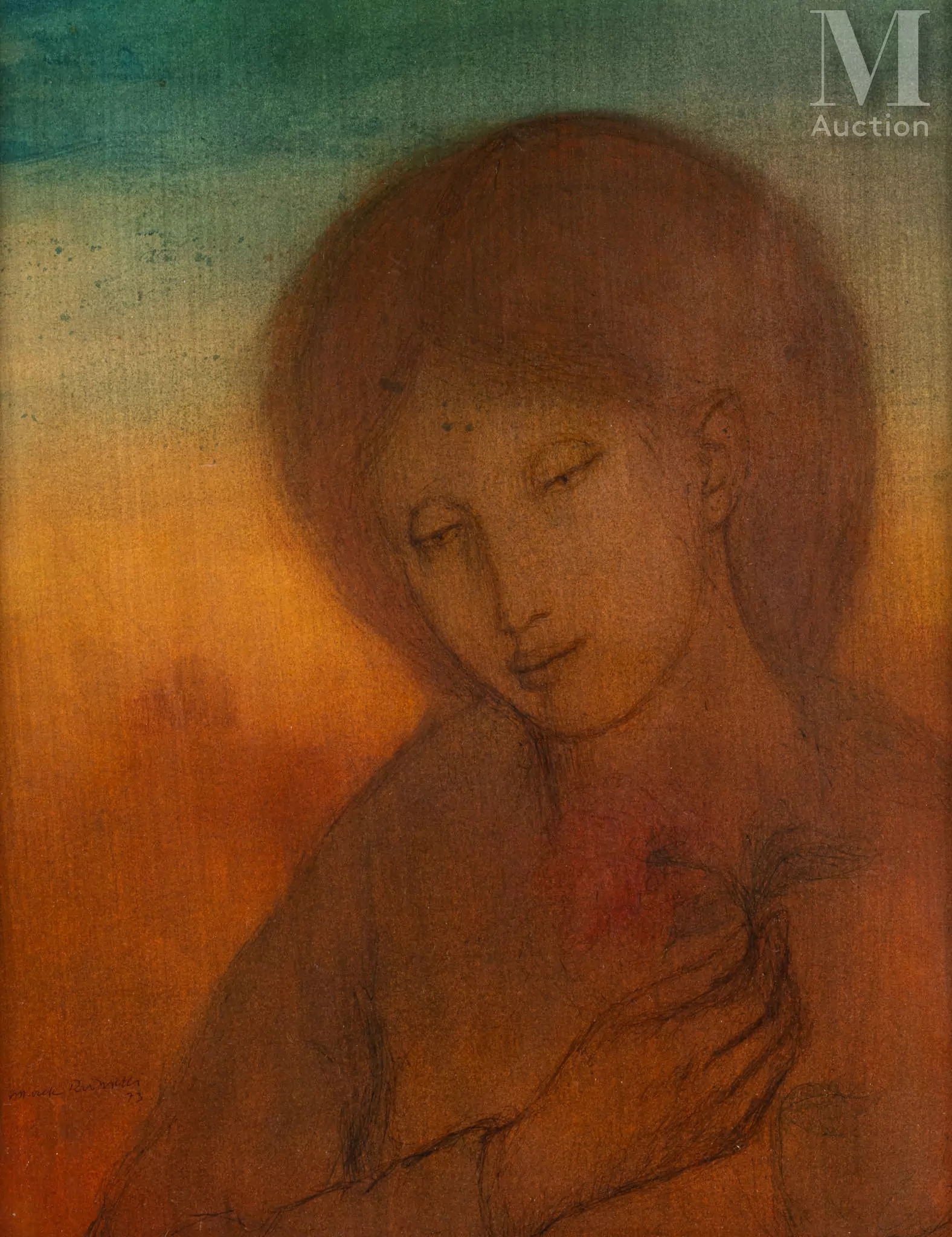 Marek Rudnicki | Portrait de femme (1927) | MutualArt