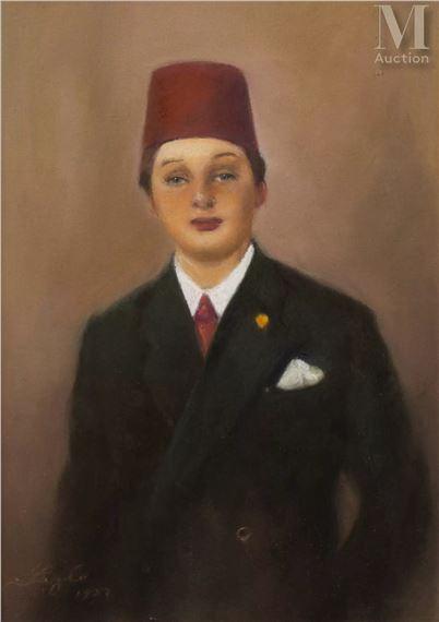 Philip Alexis Lazlo | Portrait du roi Farouk à l'âge de 17 ans (1937 ...