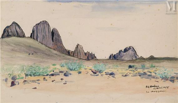 Paul Elie Dubois | VUE DE L'AMIRAUTÉ DANS LE PORT D'ALGER | MutualArt