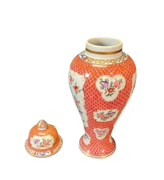 Edmé Samson | EDME SAMSON FLORAL VASE, FRANCE | MutualArt