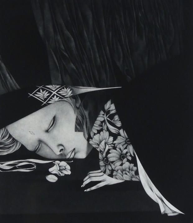 Akira Tokuda | A black and white limited editioned print depicting a ...