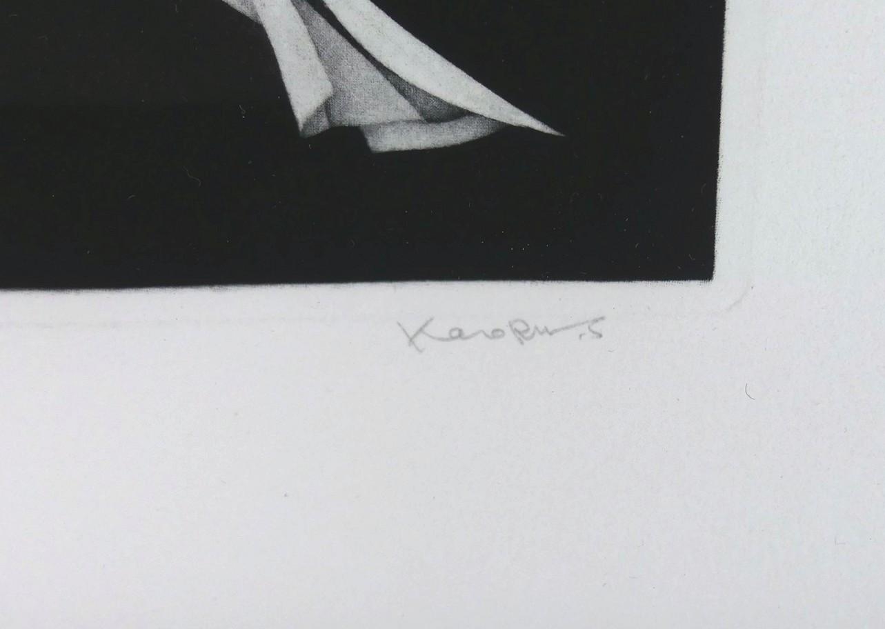 Akira Tokuda | A black and white limited editioned print depicting a ...