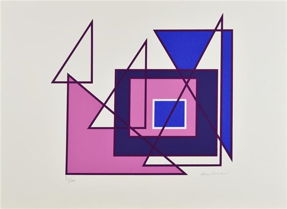 Mario Radice | SENZA TITOLO serigrafia su carta Fabriano | MutualArt