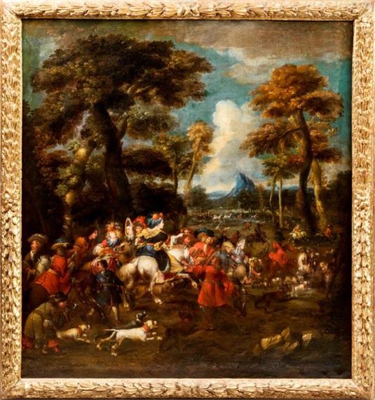 Johan Heinrich Roos | Hunting scene | MutualArt