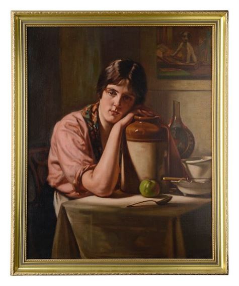 William Merrett Hodges | Portrait of the artist's daughter Constance ...