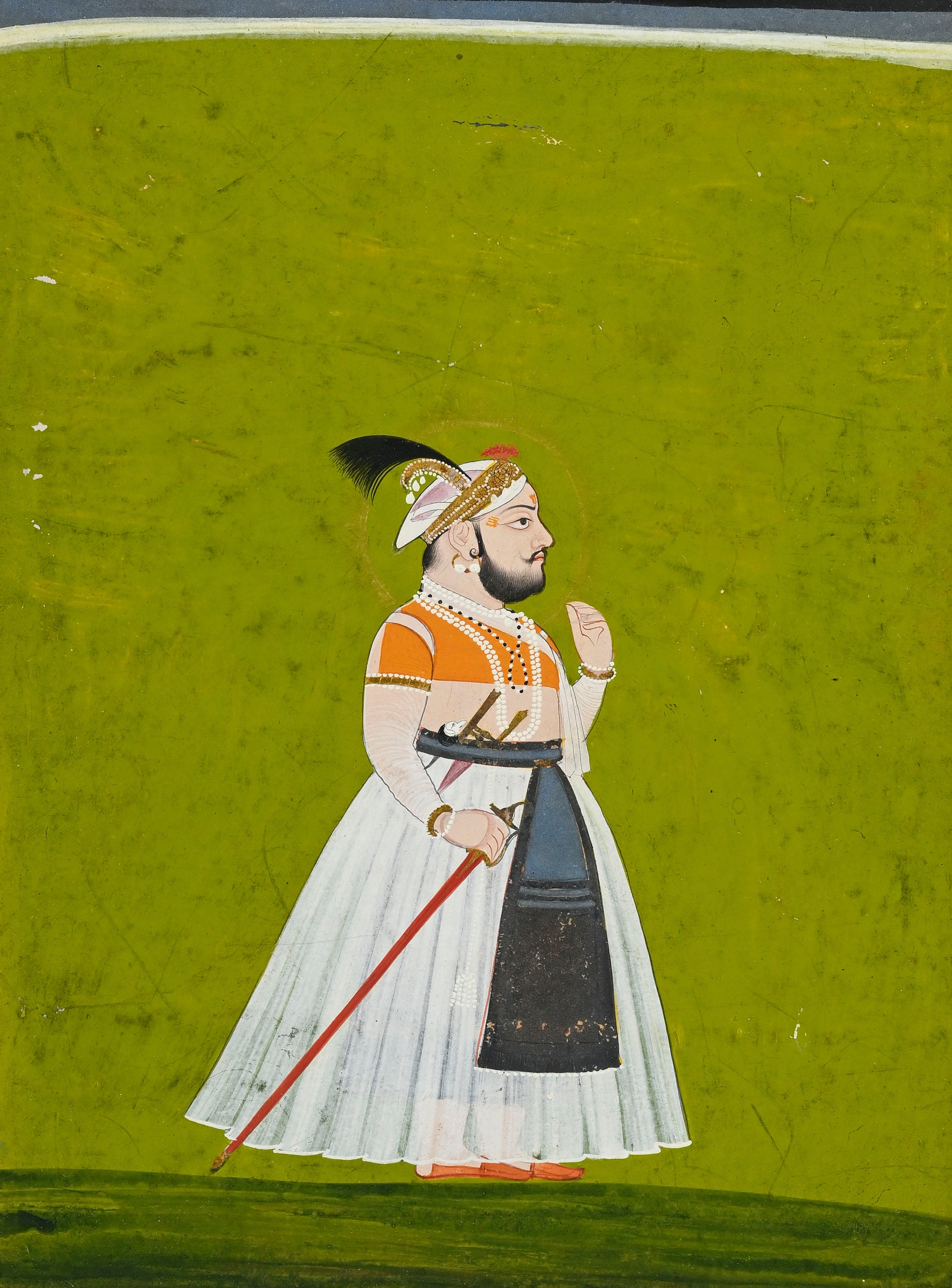 Indian School, 18th Century | Portrait d'un dignitaire, peinture sur ...