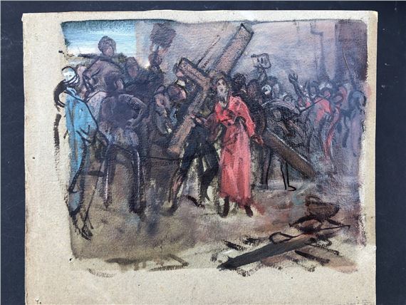 Enrico Gamba | BOZZETTO PER LA II STAZIONE DELLA VIA CRUCIS DELLA ...