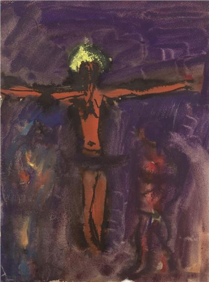 Pierre Spori | Crucifixion (1953) | MutualArt
