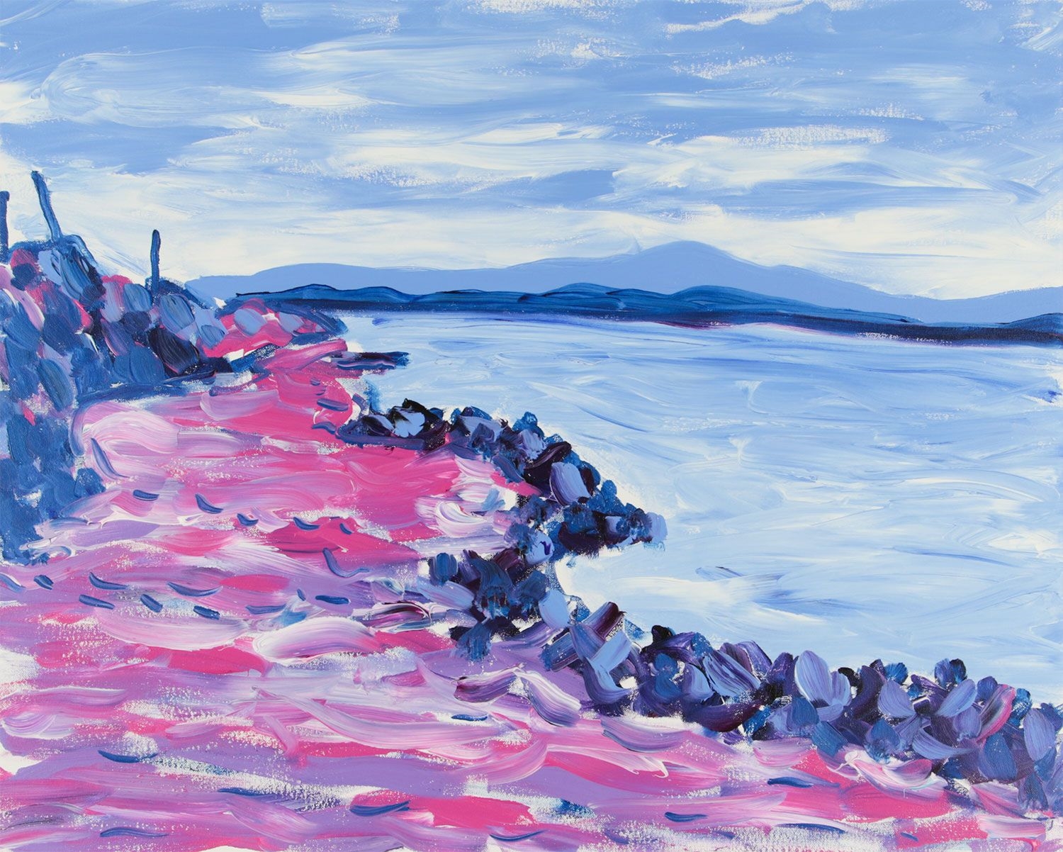 Sean Patrick | CAHORE BEACH IN PURPLE & BLUE | MutualArt
