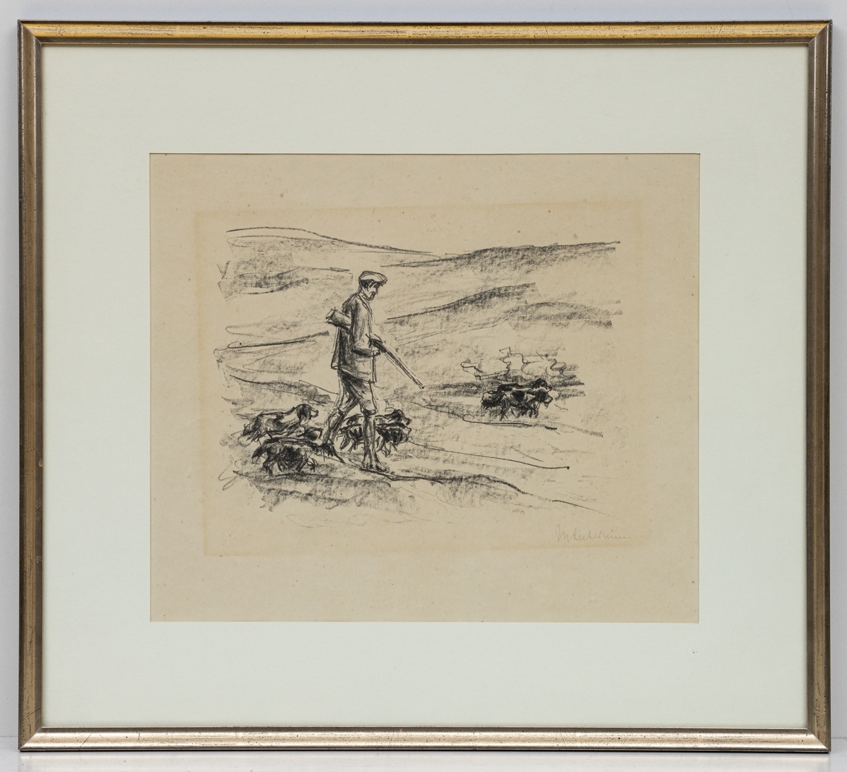Max Liebermann | Jäger mit Spaniels | MutualArt