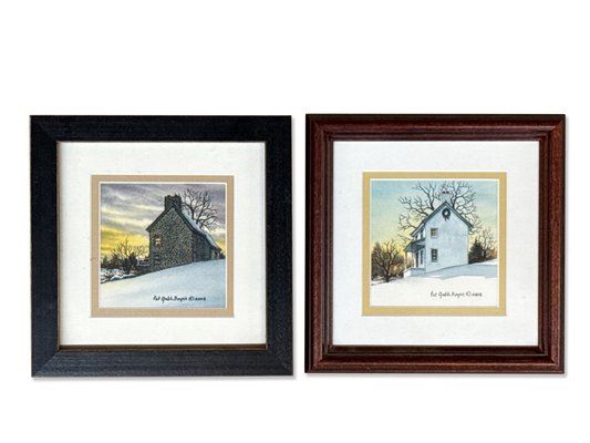 Pat Gable Boyer | Two Pat Gable Boyer Miniature Watercolors | MutualArt
