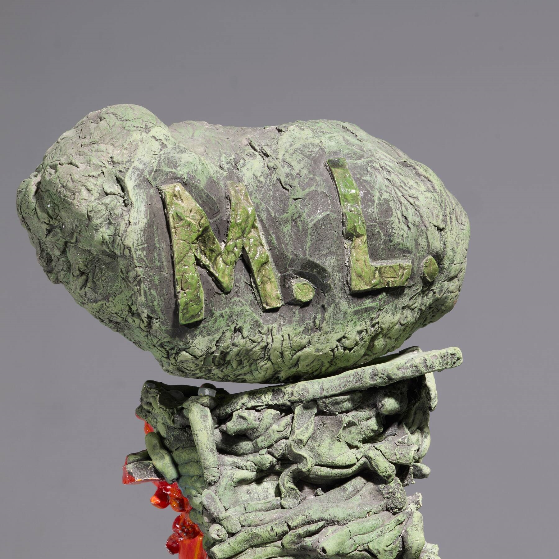 Michael Lucero | Self-Portrait as a Pre-Columbian (1989) | MutualArt