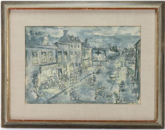 Aaron Sopher | Waterfront Street | MutualArt