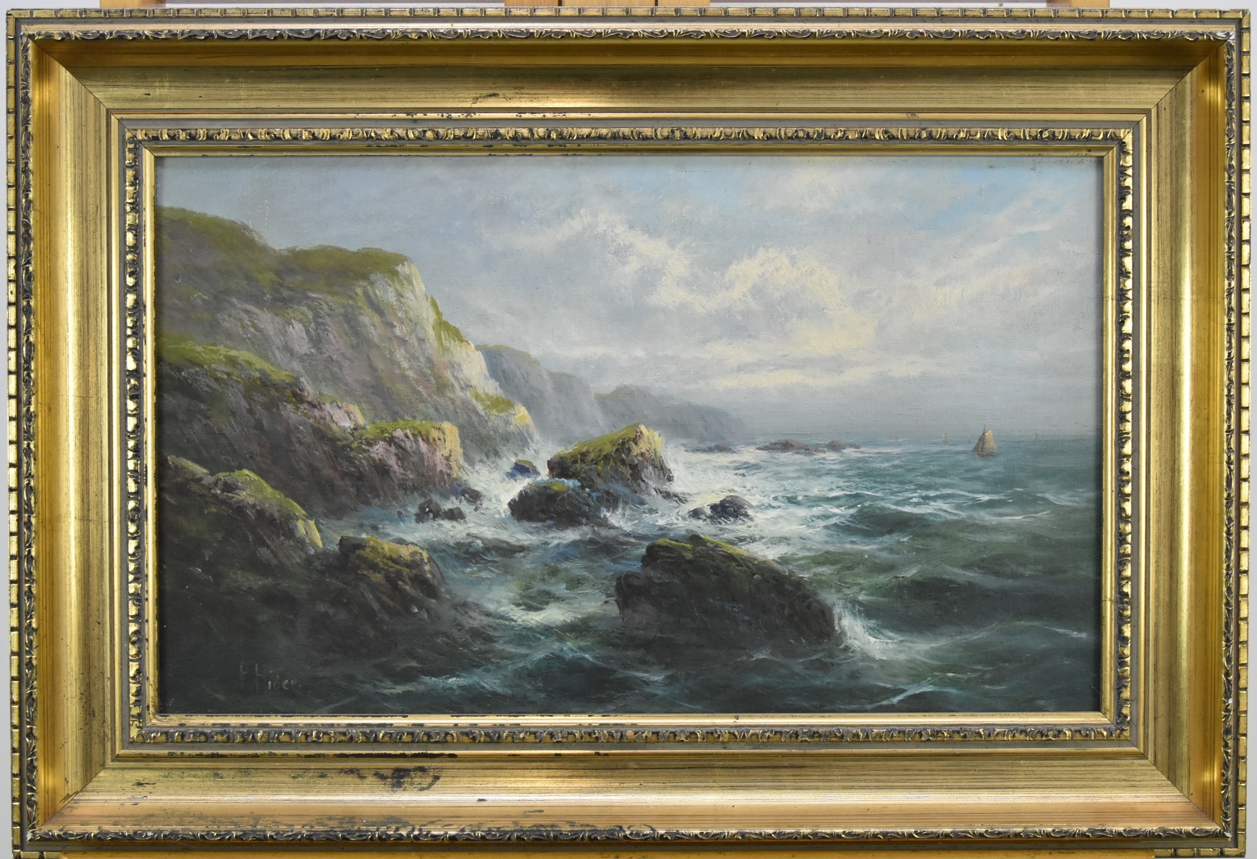 Frank Hider | High Tide on the Cornish Coast | MutualArt