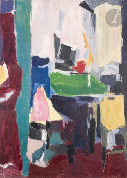 Raymonde Godin | Interior of the studio (1957) | MutualArt