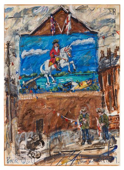 John Keane | Brick Wall (1989) | MutualArt