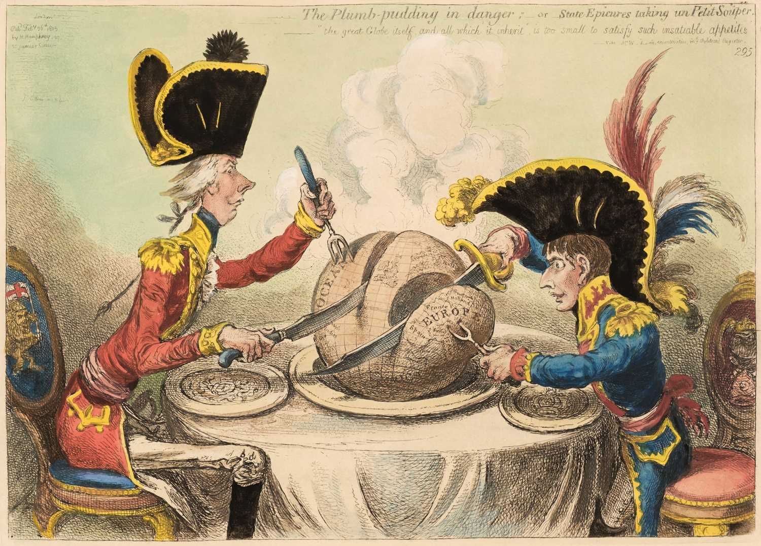 James Gillray | The Plumb-pudding in Danger (Circa 1851) | MutualArt