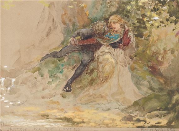 Frederick Walker | Sketch for The Lovers | MutualArt