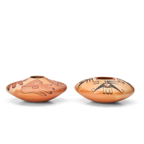 Dee Setalla | TWO DEE SETALLA POLYCHROME POTTERY JARS | MutualArt