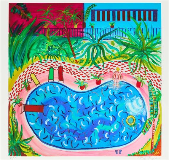 Paul Joyce | David Hockney's swimming pool (2025) | MutualArt
