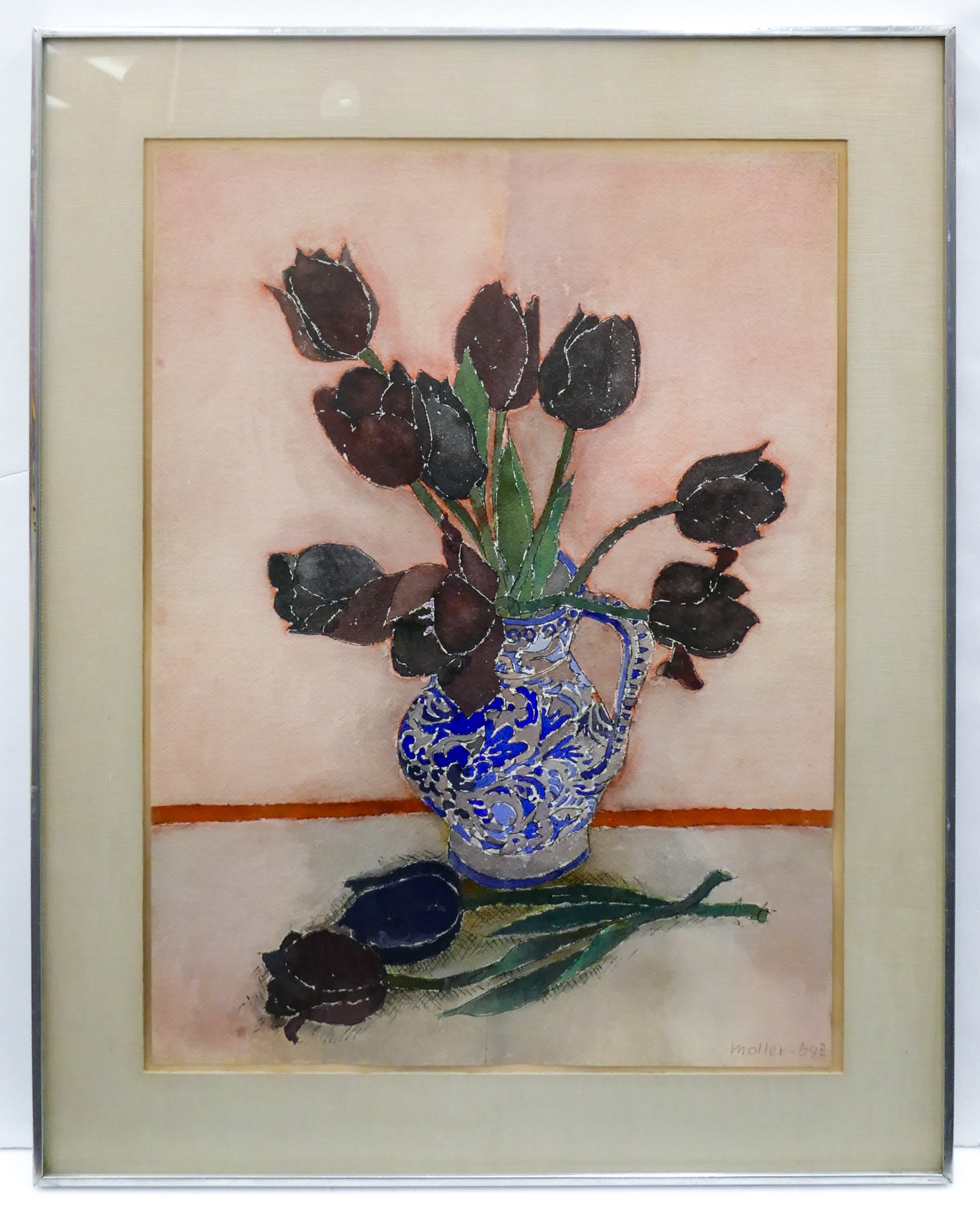 Hans Moller | Black Tulips (1969) | MutualArt