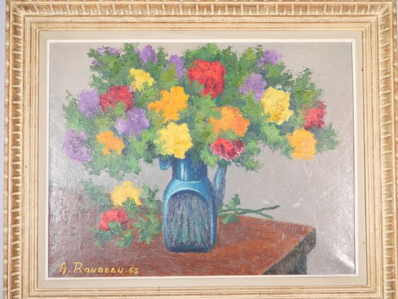 A. Rondeau | Still life on entablature | MutualArt