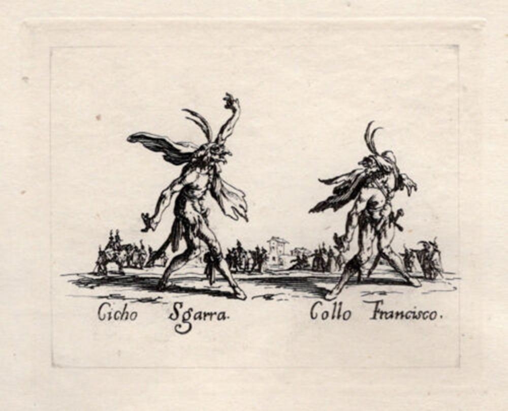 Jacques Callot | Grotesque Sword Dancers (1920) | MutualArt
