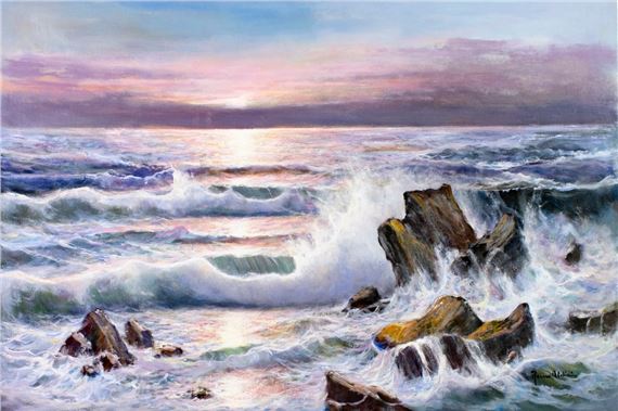 Remo Aldini | Sunset Seascape | MutualArt