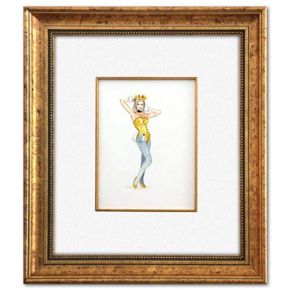 Victoria Fuller | Yellow Bunny Posing | MutualArt