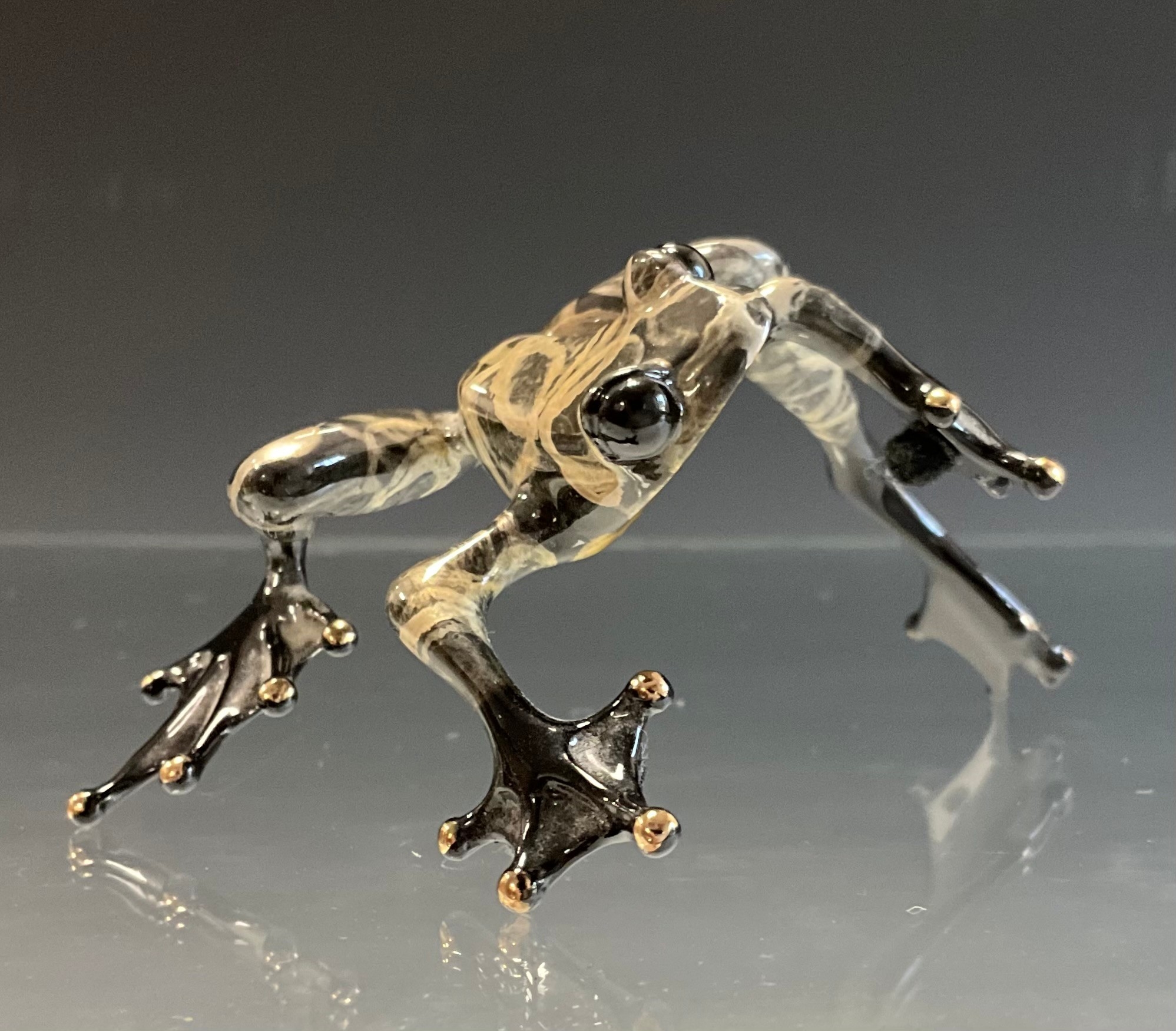 Tim Cotterill | of a Frog with grey and black hue patina | MutualArt