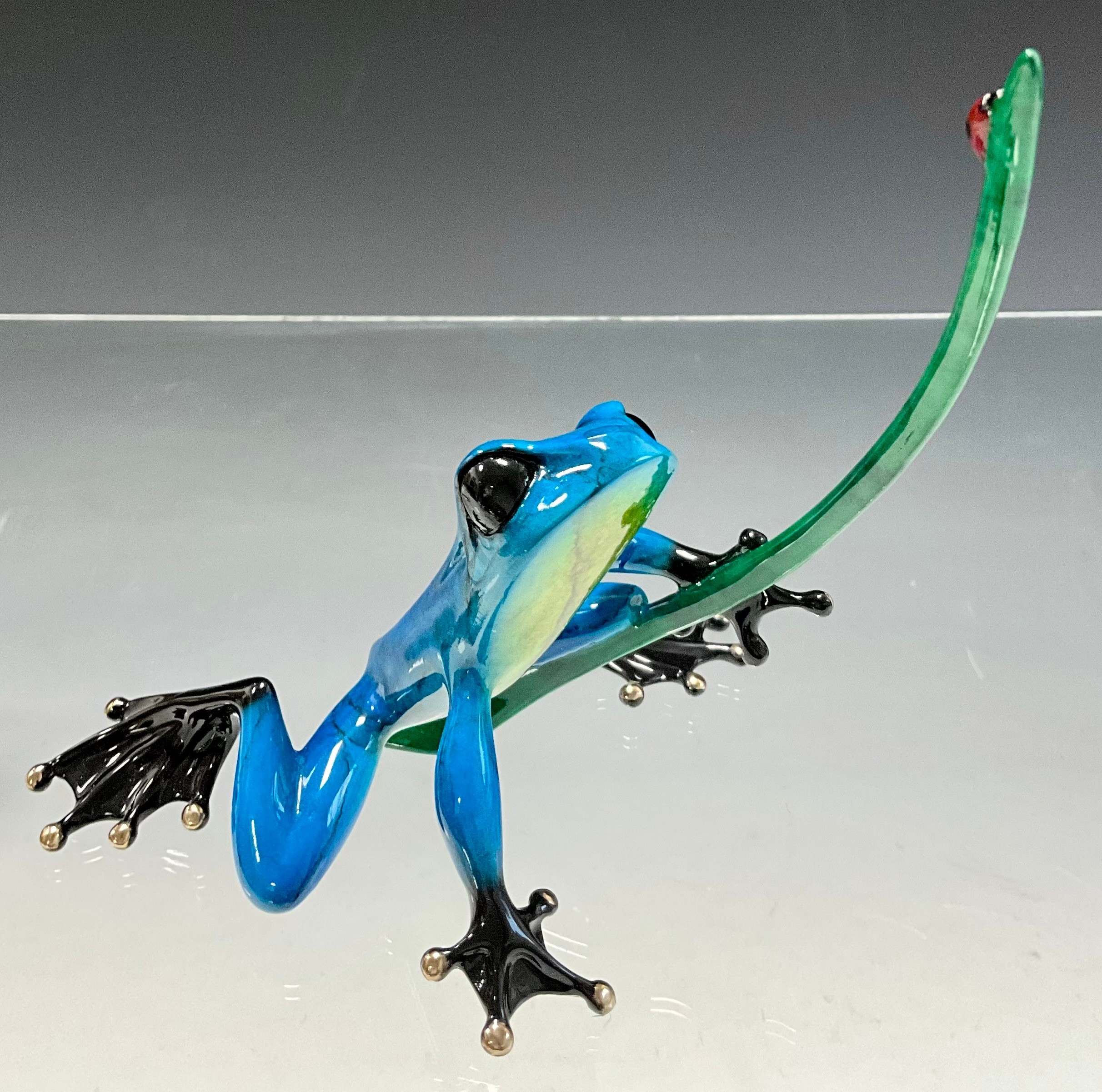 Tim Cotterill | of a frog with a blue hue patina | MutualArt