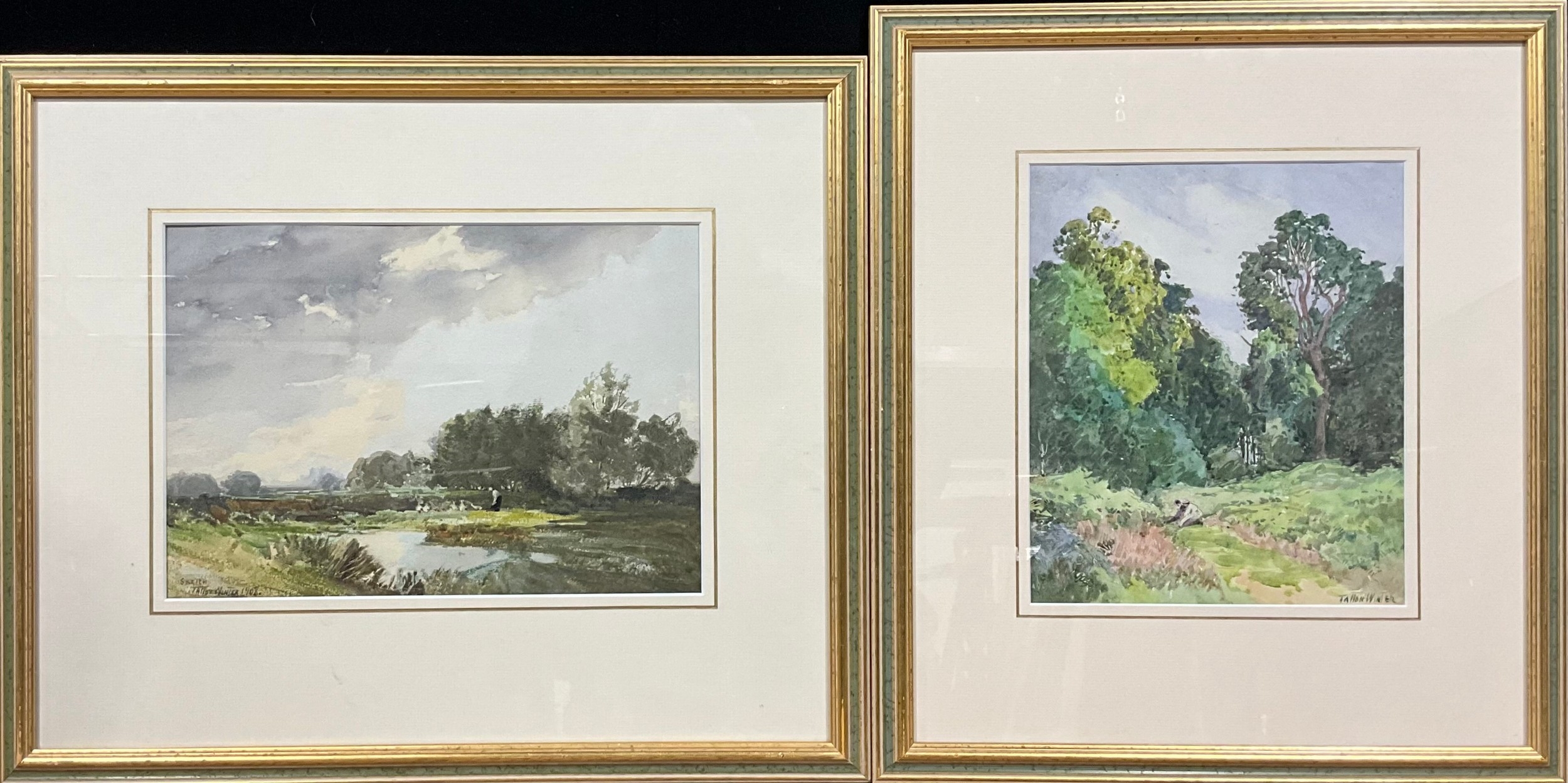 William Tatton Winter | Figure with Geese | MutualArt