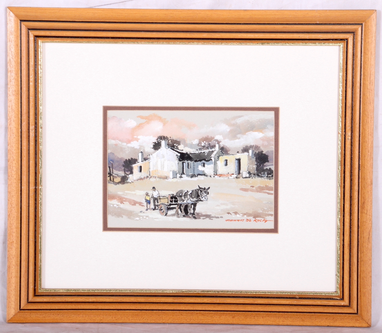 Johnnie de Kock | DONKEY CART ON THE FARM | MutualArt