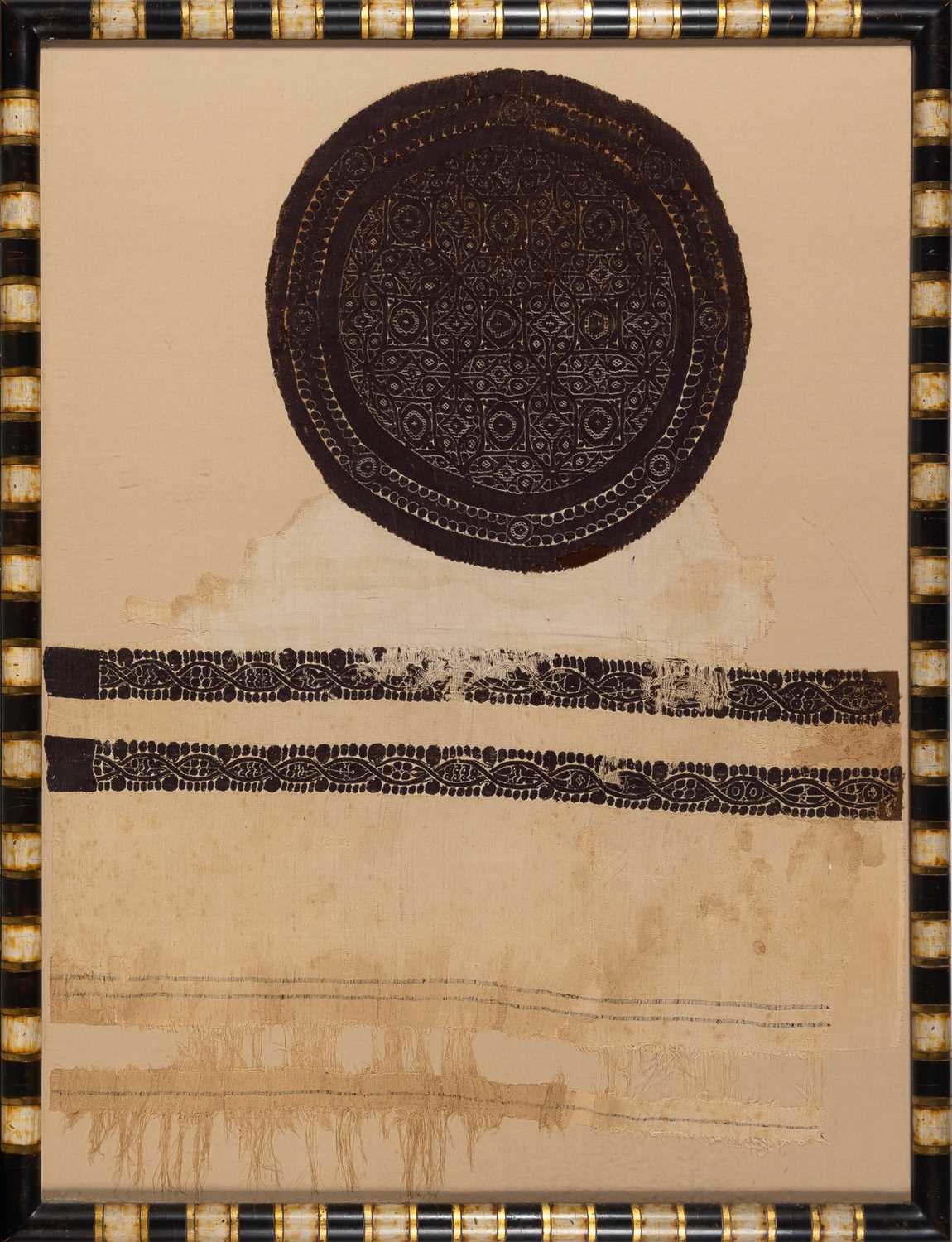 Egyptian School, 3rd Century | Featuring a patterned roundel and two ...
