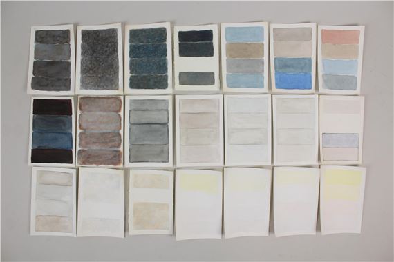 Clark Murray | Group of 21 Clark Murray Gradient Paintings; Blue, Gray ...