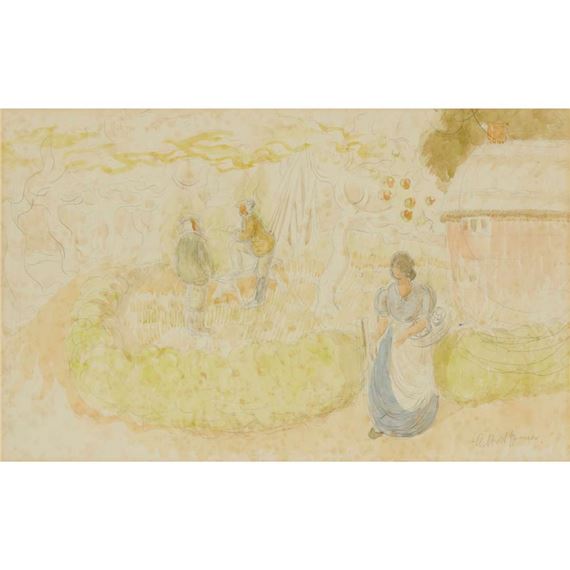 Gilbert Spencer | IN THE ORCHARD | MutualArt