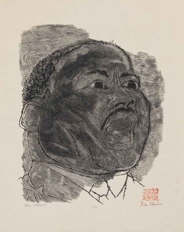 Ben Shahn | Martin Luther King (1966) | MutualArt