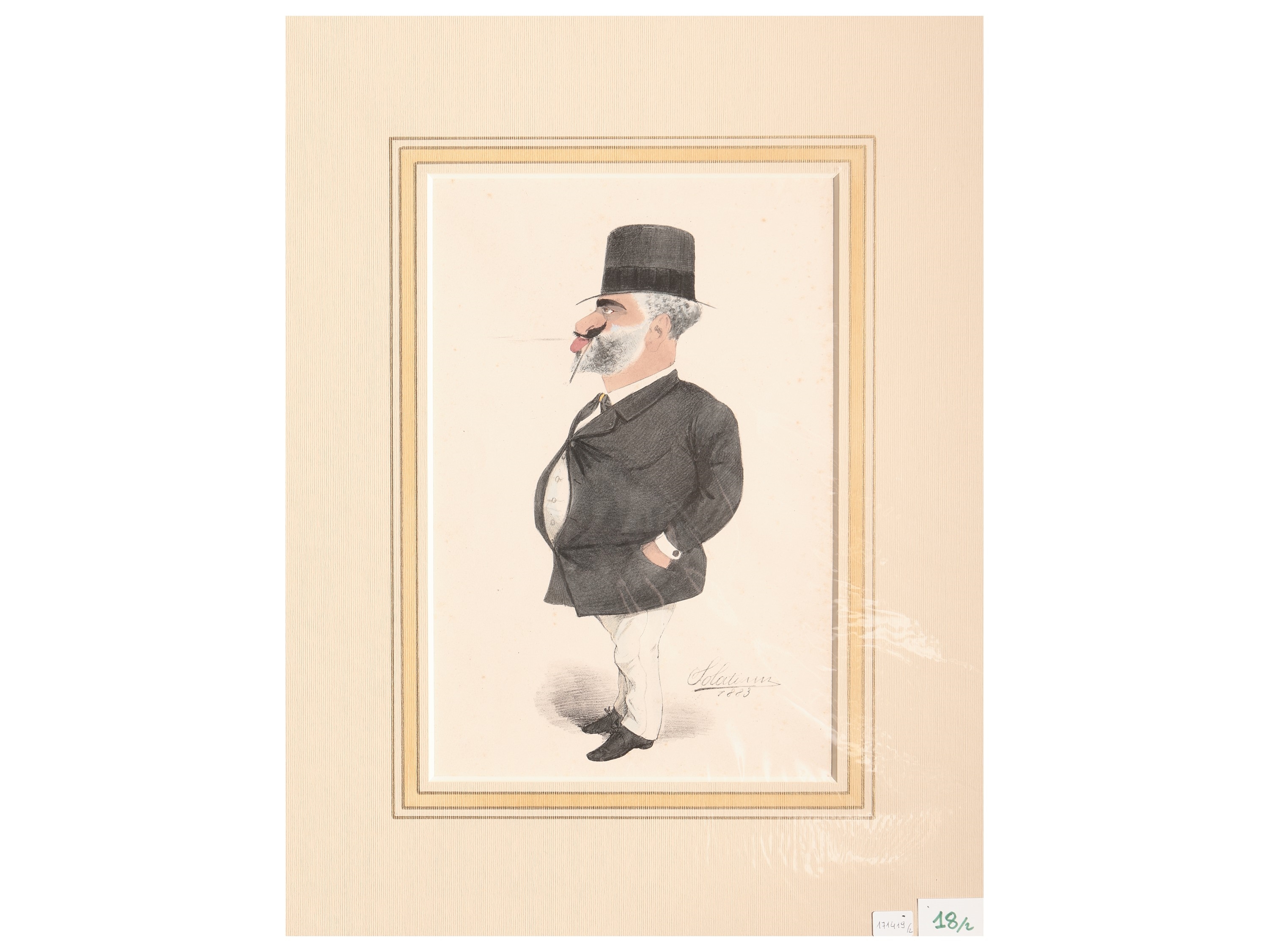 Mario Buonsollazzi | Caricatures of Neapolitan characters (Late 19th ...