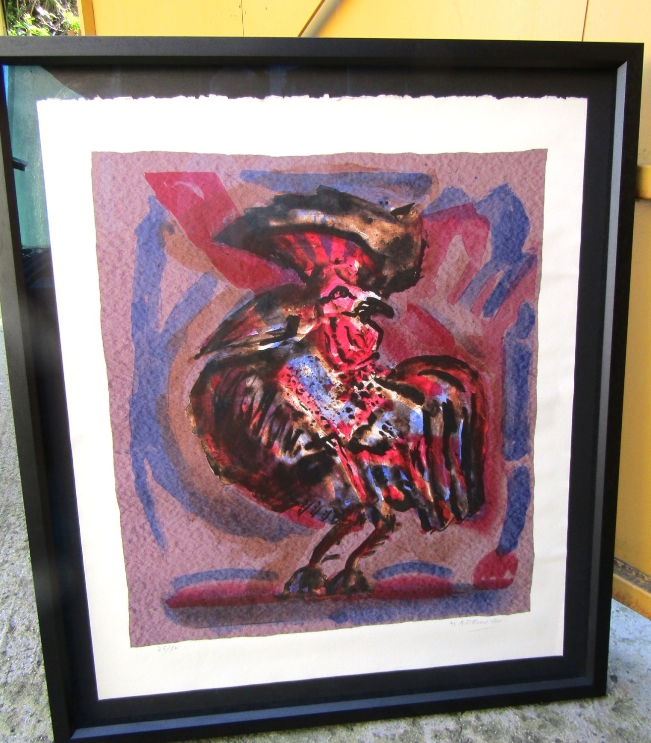 Michael Rothenstein | Michael Rothenstein Cockrel Fine Art Print Signed ...