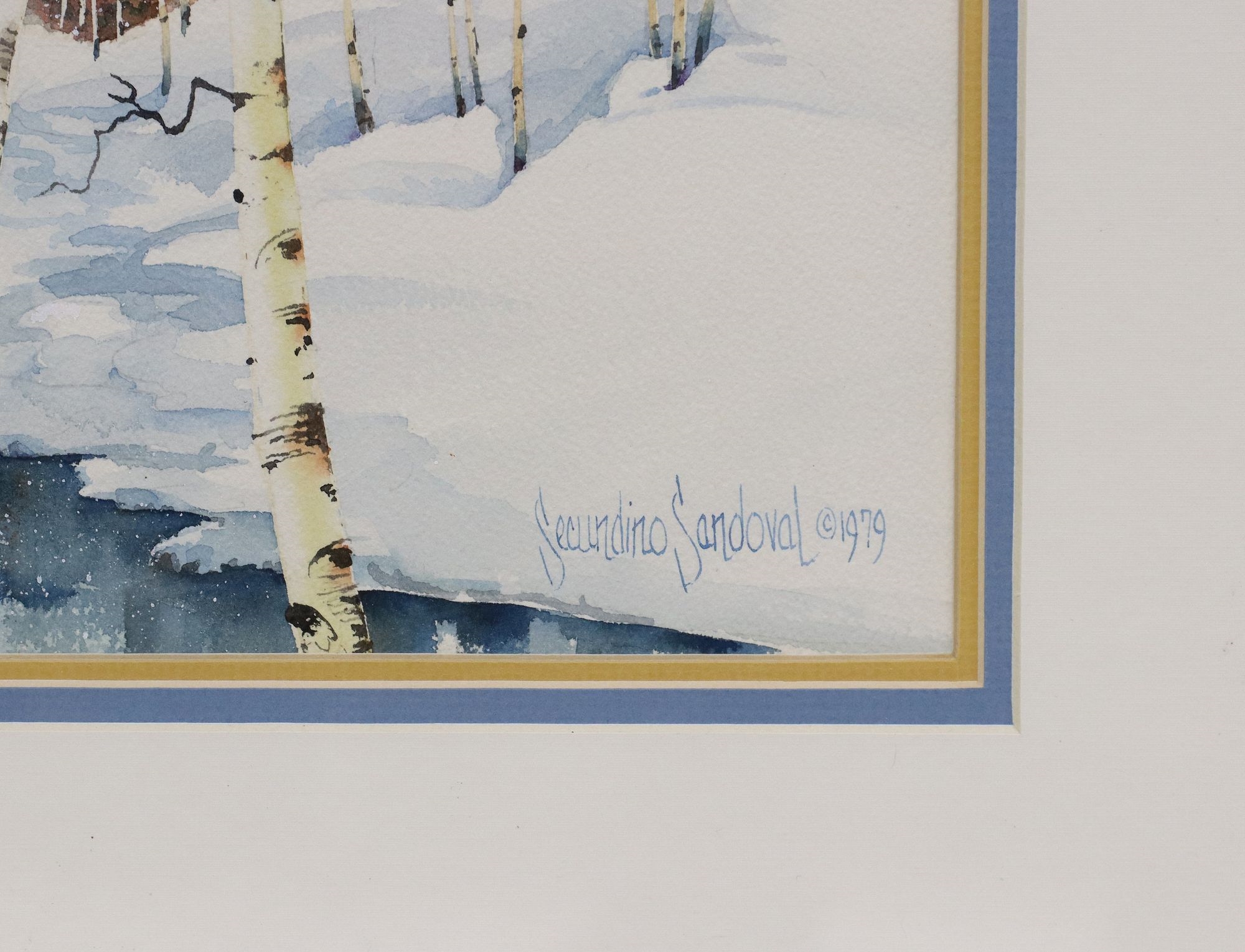 Secundino Sandoval | Aspen trees in winter (1979) | MutualArt
