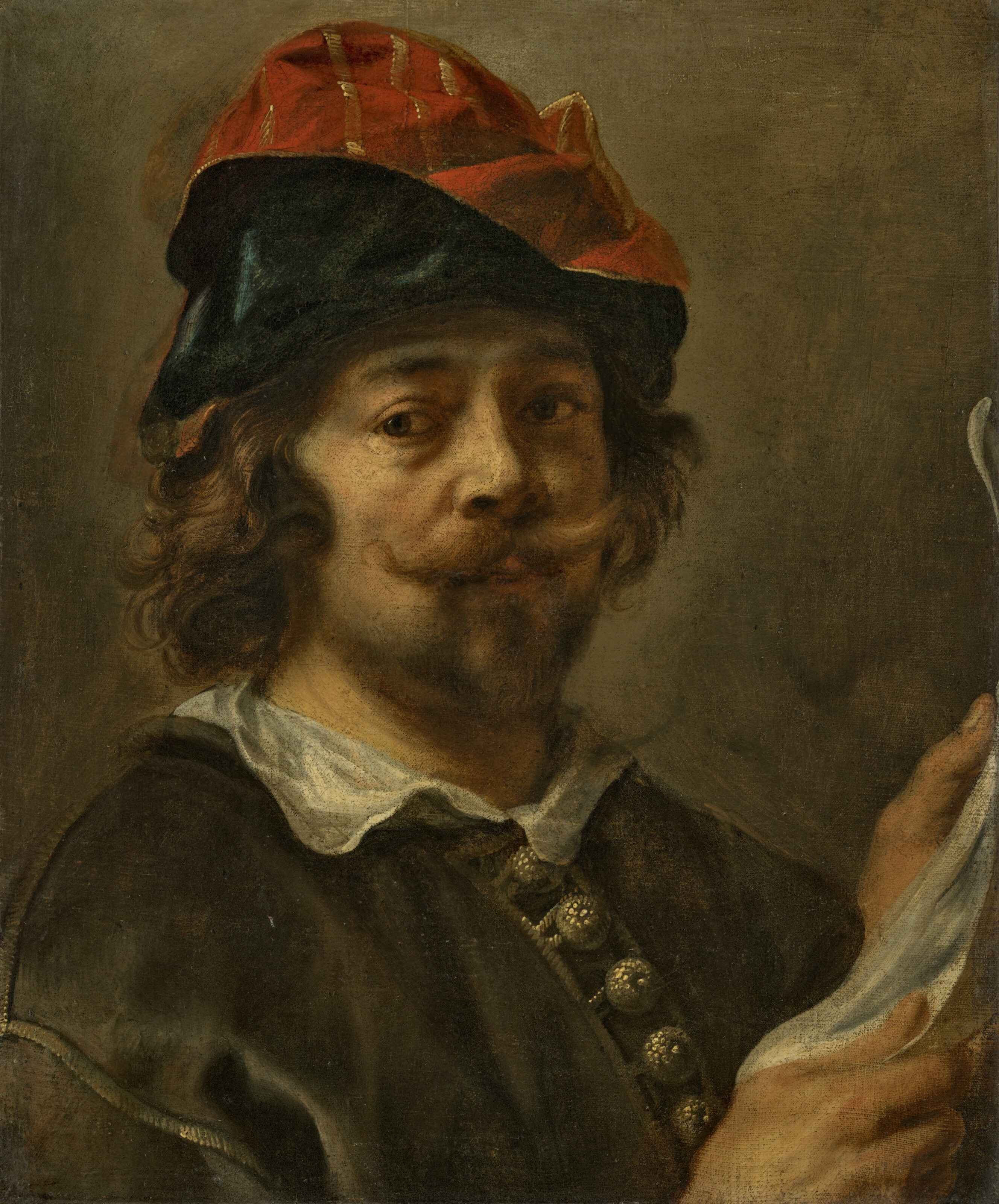 Jacob Jordaens | Portrait of the artist, bust-length, in a cap | MutualArt