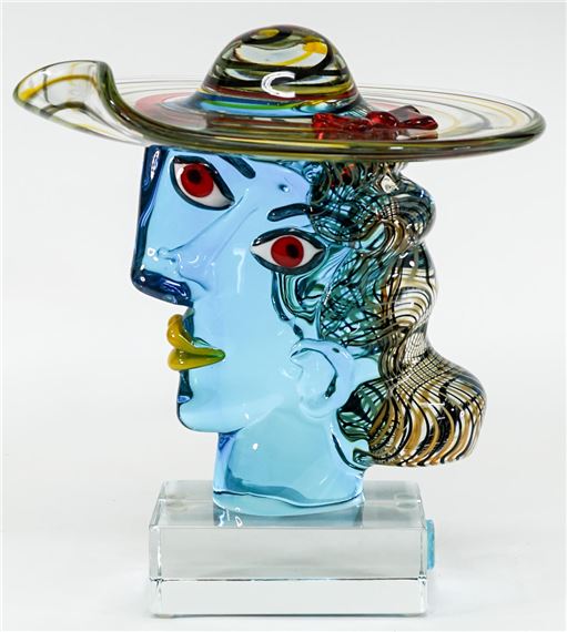 Walter Furlan | WALTER FURLAN PICASSO MURANO GLASS SCULPTURE | MutualArt