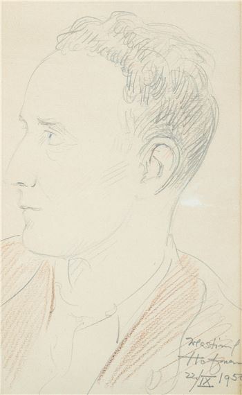 Vlastimil Hoffman | Portret mężczyzny, 1950 r (1950) | MutualArt