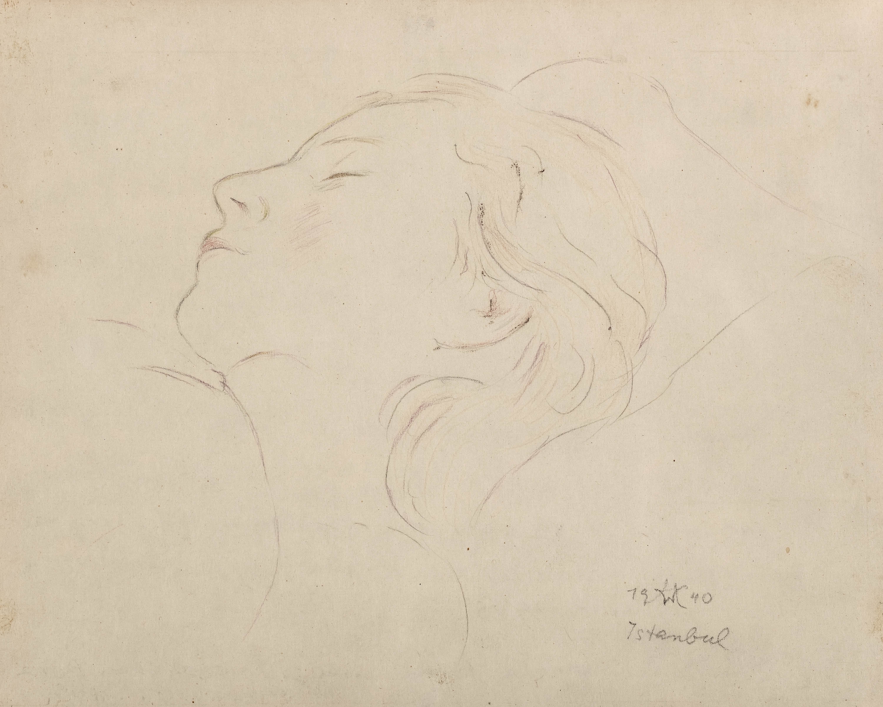Vlastimil Hoffman | Śpiąca, 1940 r | MutualArt