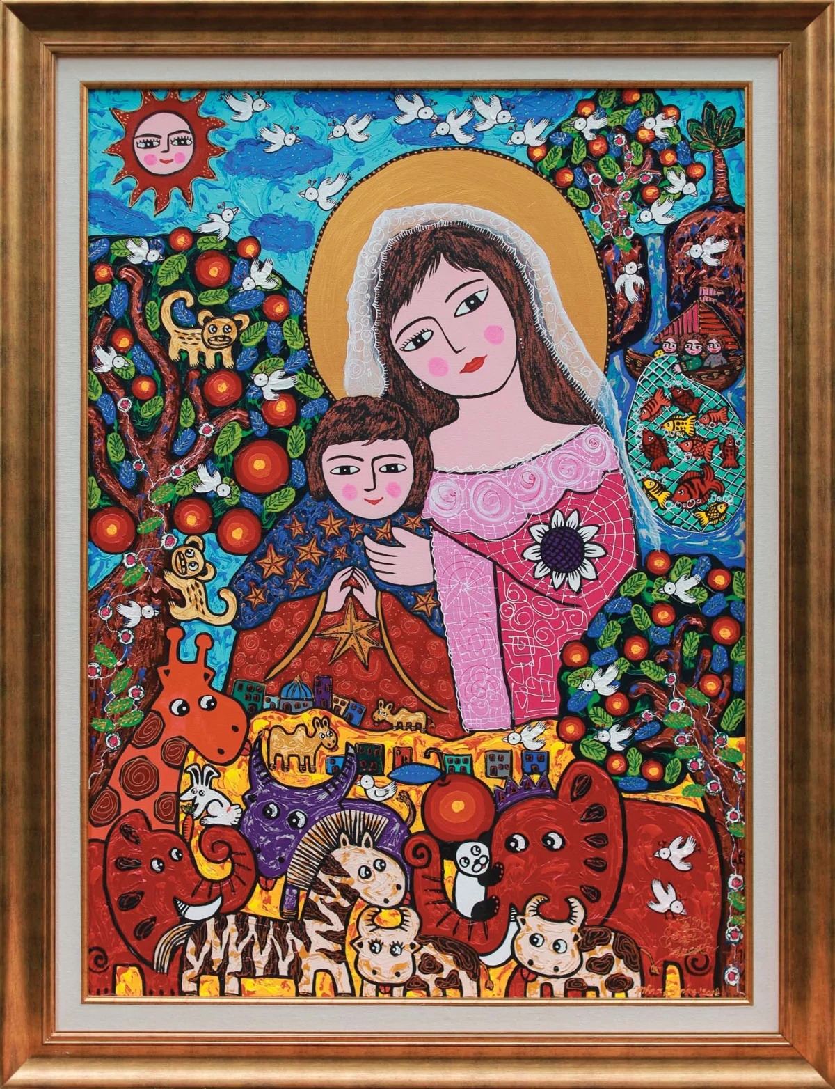 Erica Hestu Wahyuni | Mary And Child (2018) | MutualArt