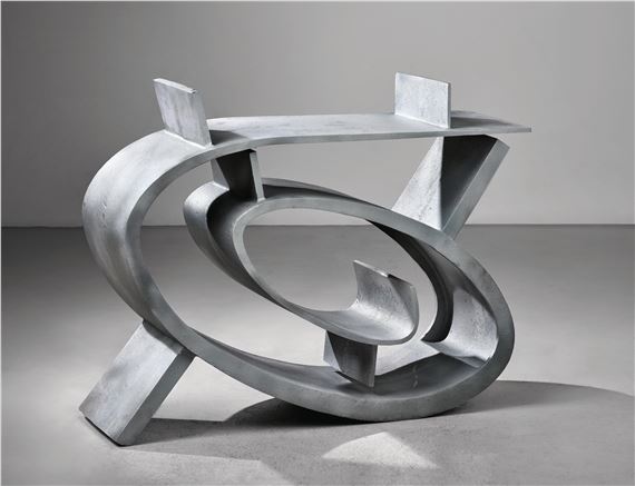 Ron Arad | 1983, sculptural construction made of solid aluminum. Height approx. 69 cm, depth ...