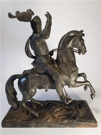 French School, 19th Century | Enrico VI on horse | MutualArt