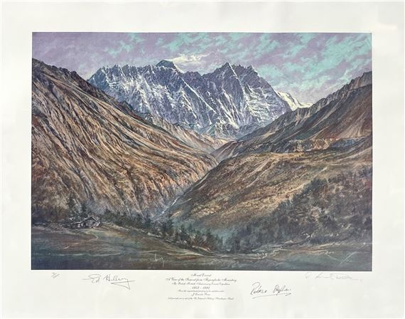 Lincoln Rowe | Mount Everest - A View of the Summit from Thyangboche Monastry - the British ...